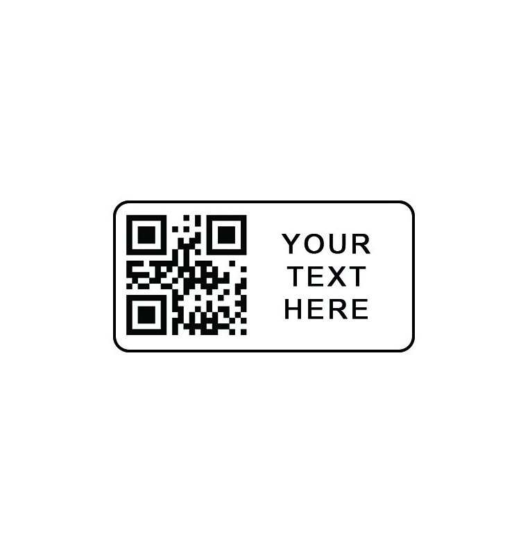 Personalised QR code labels 40x25mm