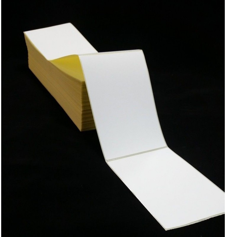 Direct thermal fanfolded labels, zebra fan fold, self adhesive labels