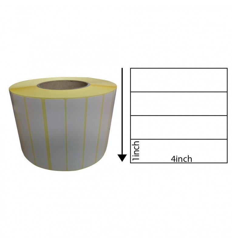 4x1 Inch Thermal Transfer Block Out Labels from