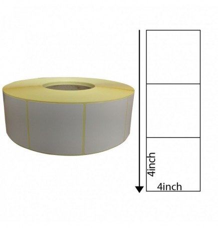 4x4 Inch Thermal Transfer Block Out Labels from