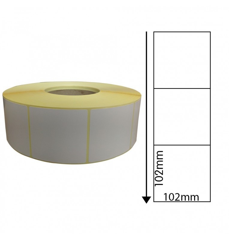 102 x 102mm Thermal Transfer Block Out Labels