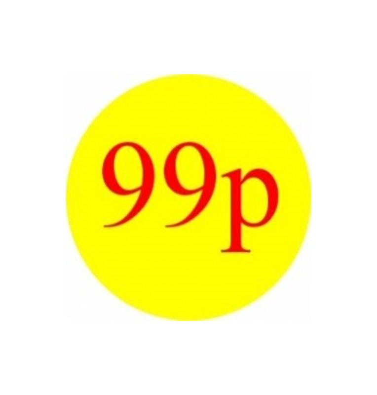 99p Self Adhesive Promotional Label Stickers